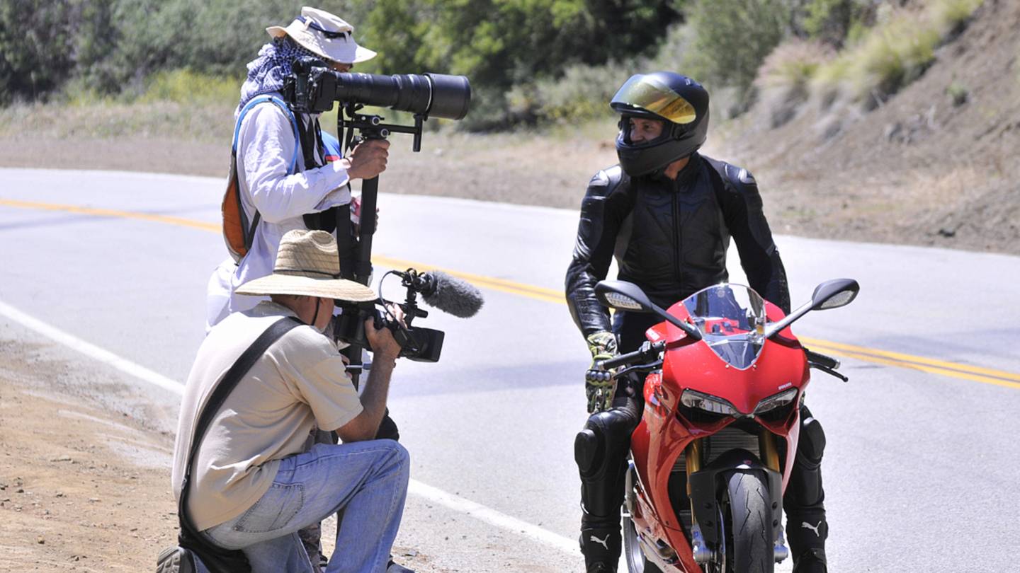 How To Pose Next To A Motorcycle