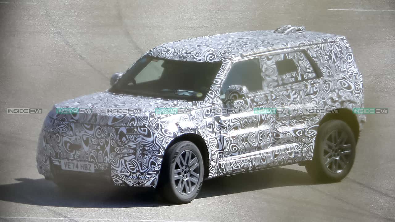 Elektrischer Baby-Defender von Land Rover erwischt