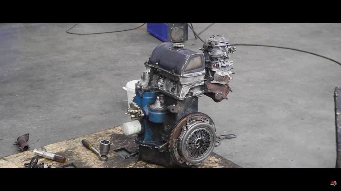 Russian technicians cut engine in half to see if it still works