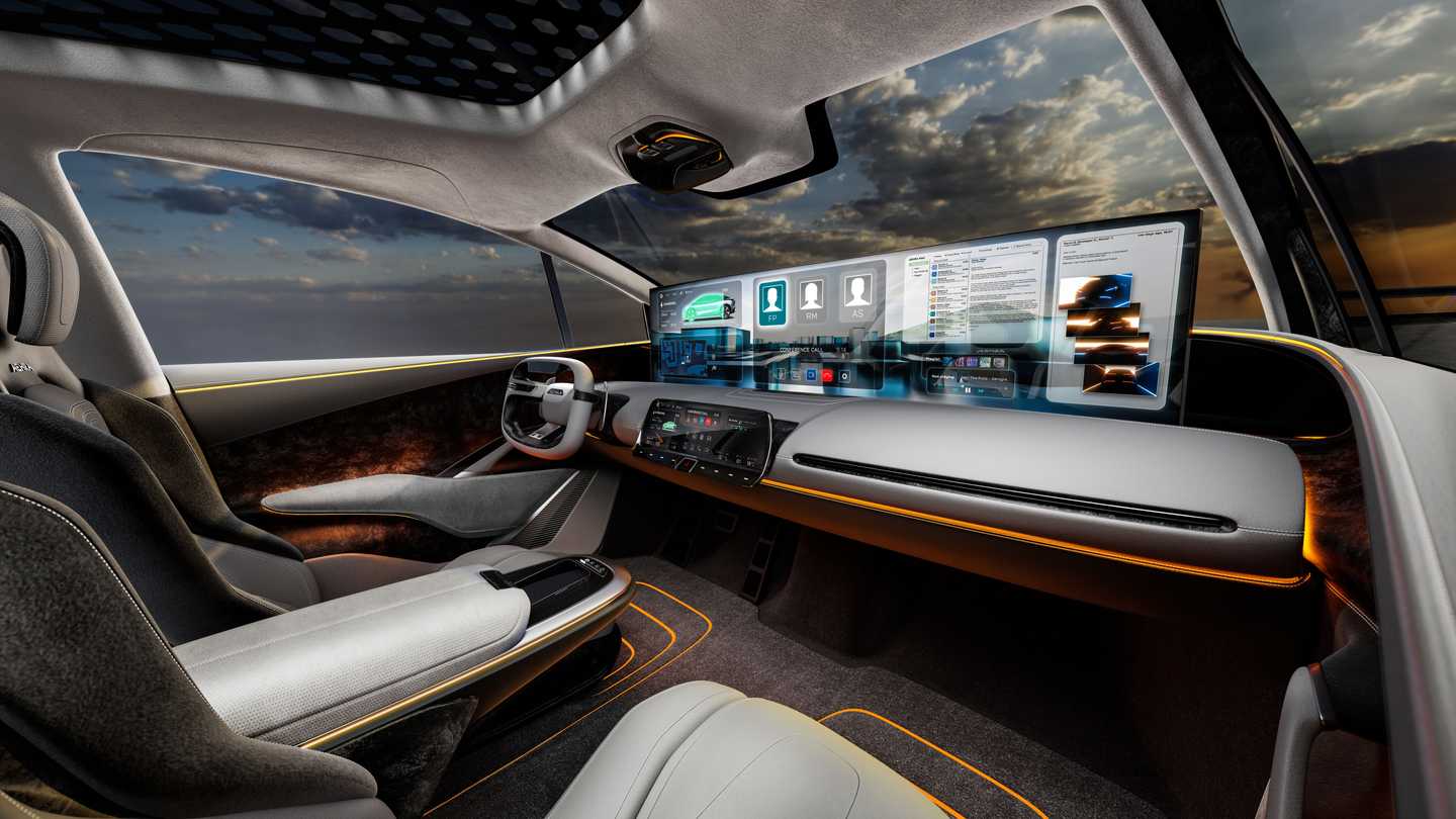 Aehra SUV Interior Reveal Shows Massive Telescoping Digital Display