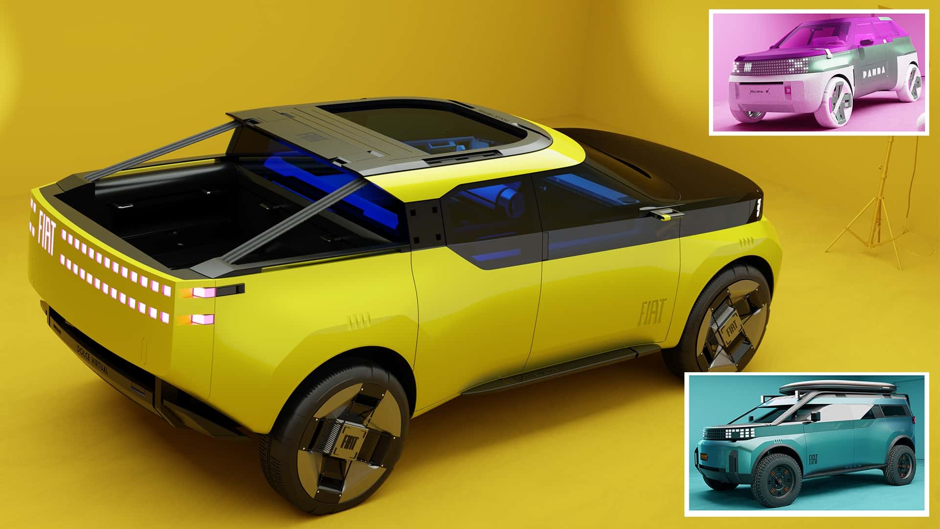 Substituta da Strada? Conceito revela a nova família Fiat Panda