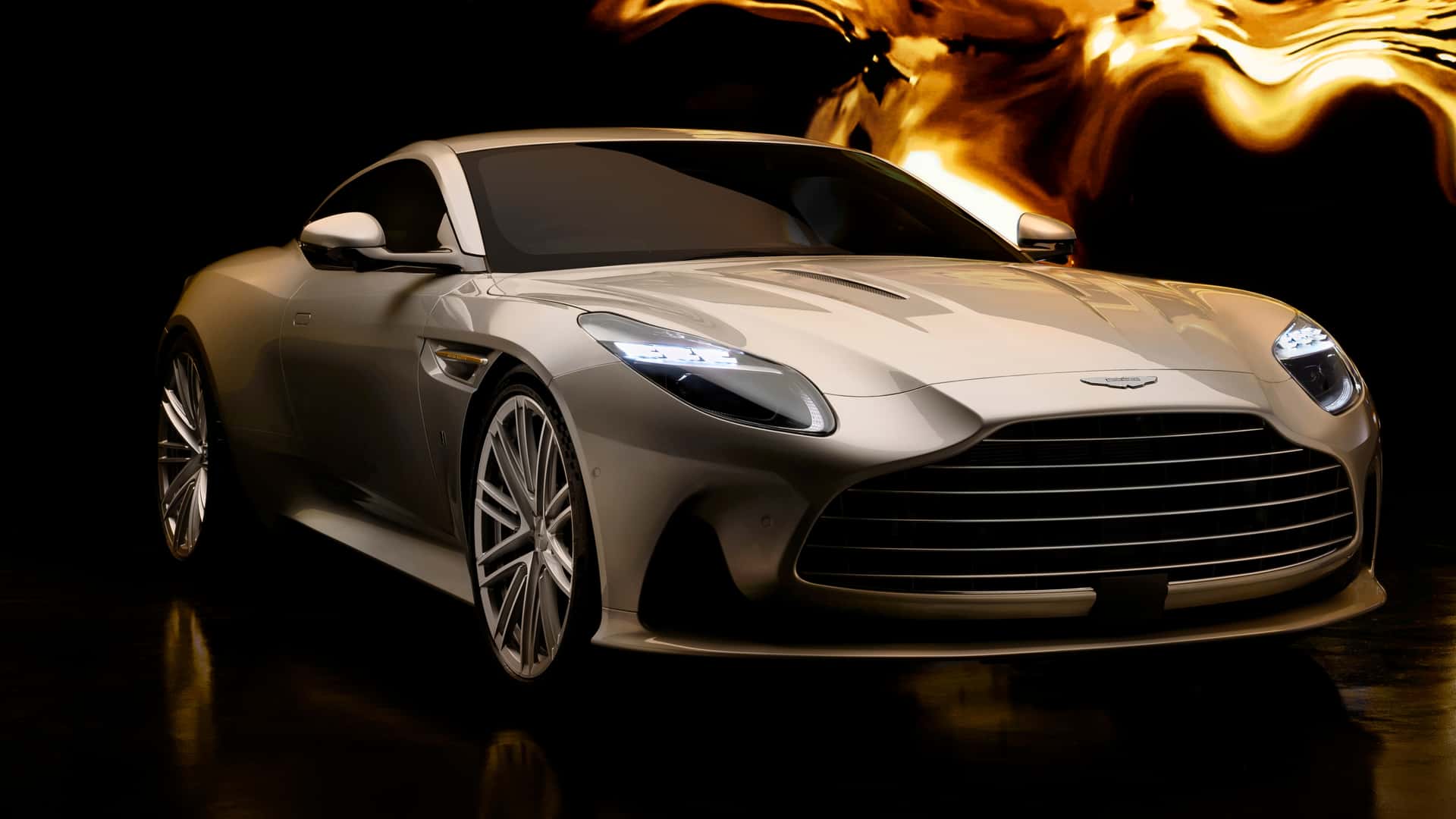 Aston Martin DB12 Goldfinger debuts as anniversary tribute with 18k gold