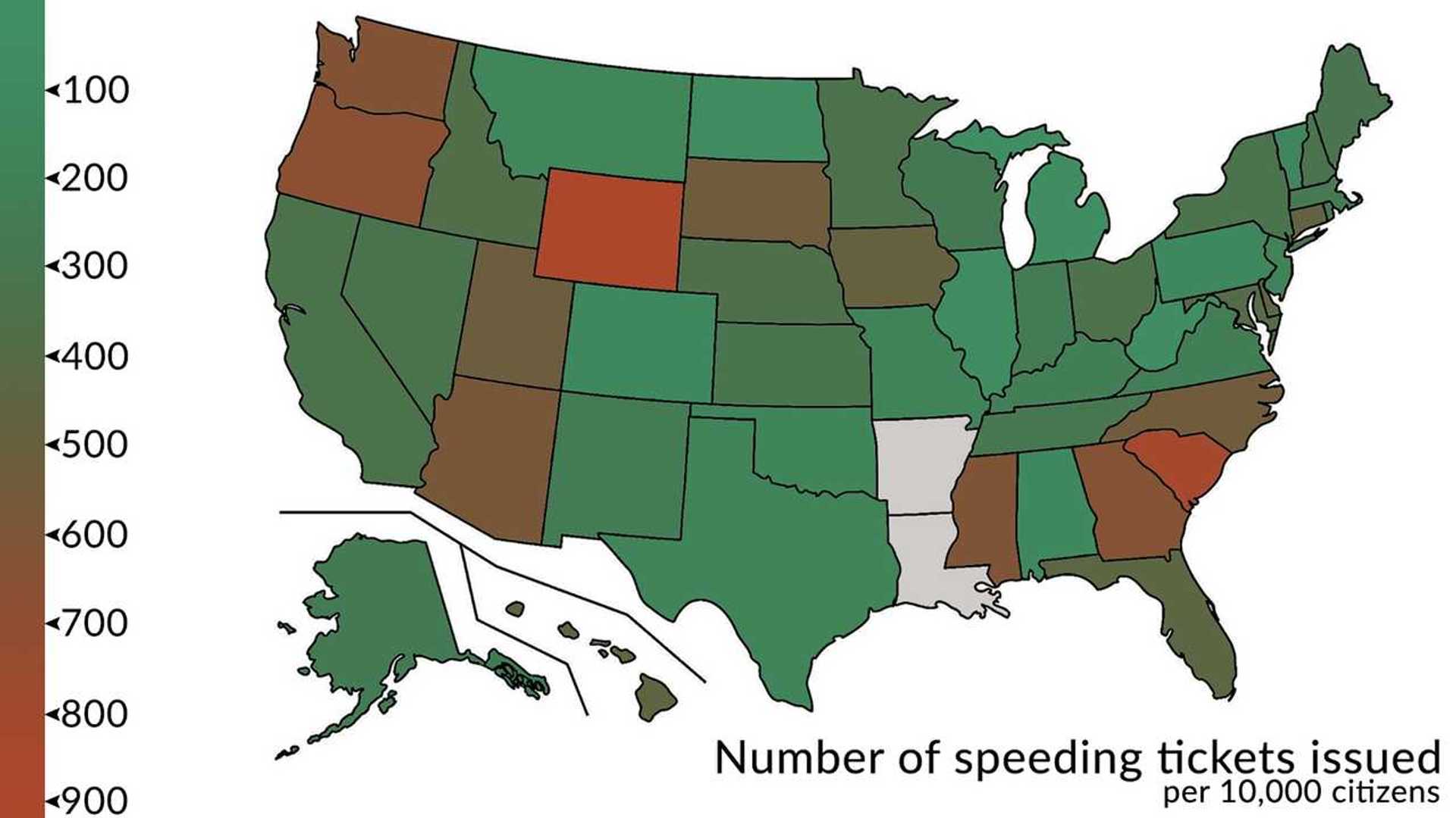 In What State Are You Most Likely To Get A Speeding Ticket 