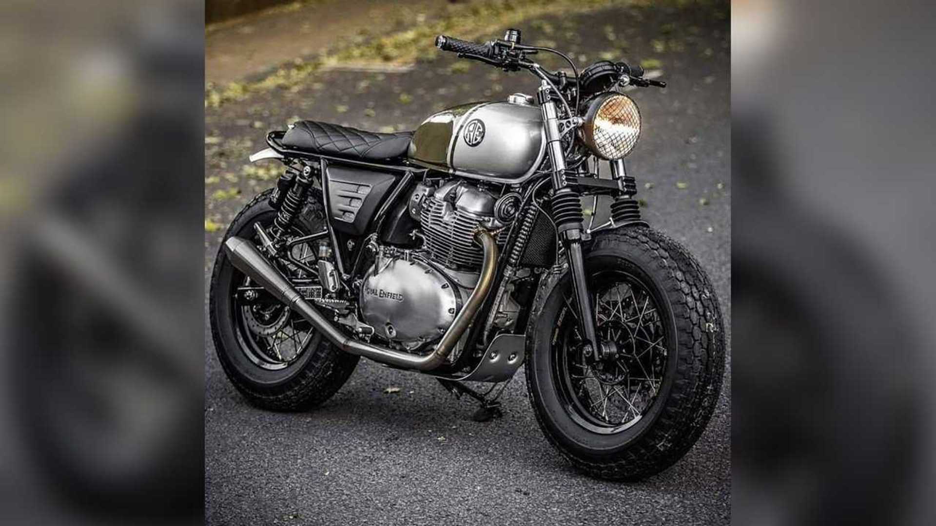 Check Out This Fat-Tired Custom Royal Enfield Interceptor