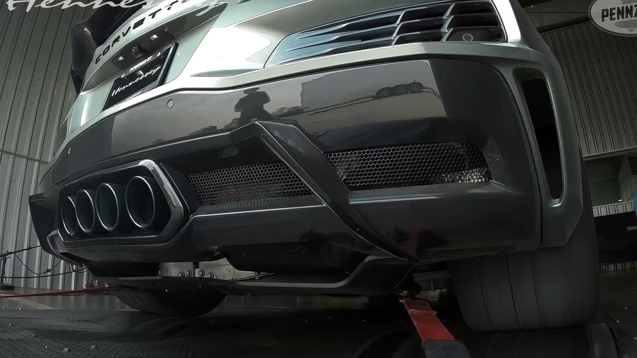 Chevy Corvette Z06 Sounds Wicked At Full-Throttle On Hennessey's Dyno