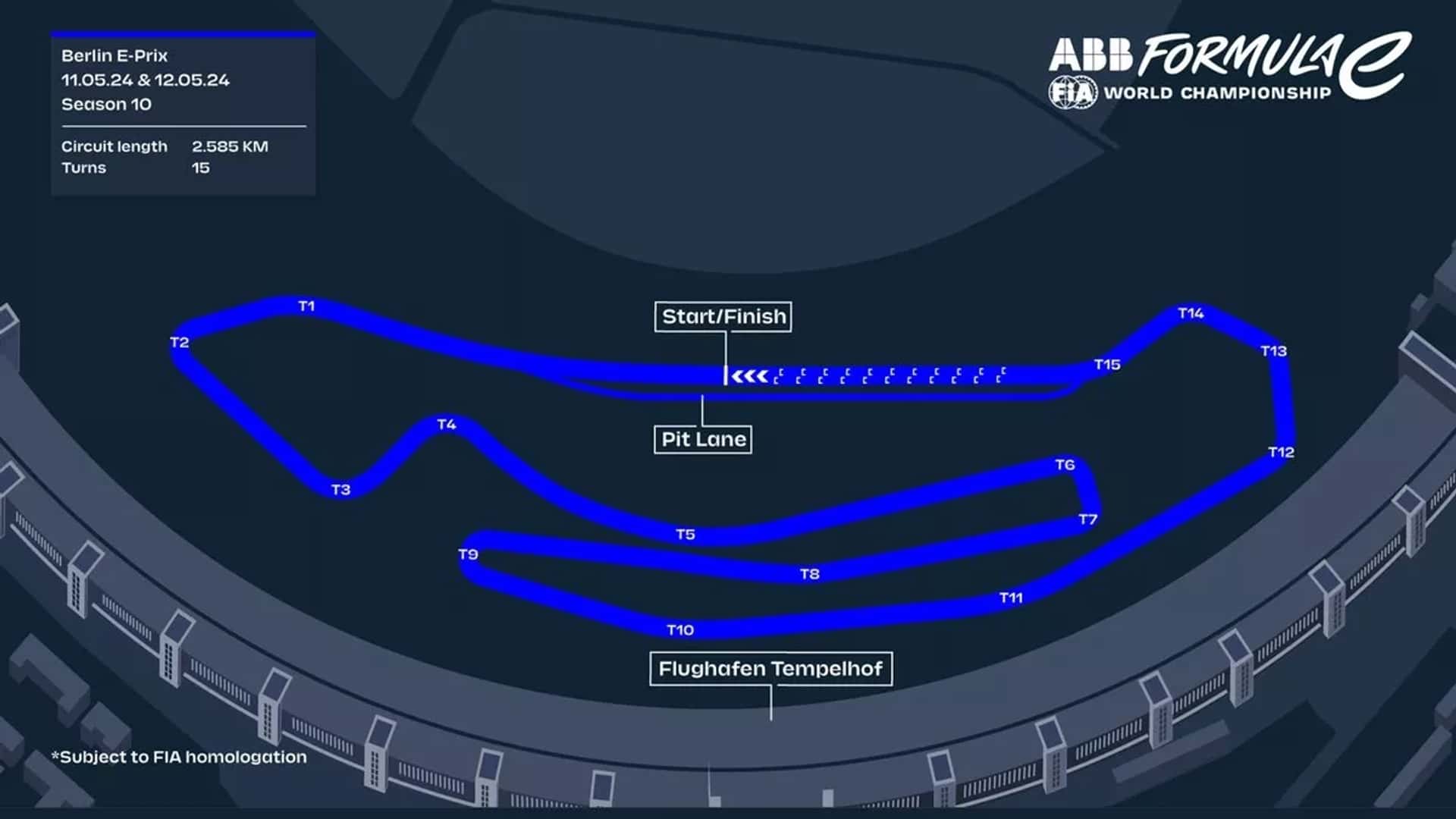 La Formule E dévoile le nouveau tracé du circuit du E-Prix de Berlin