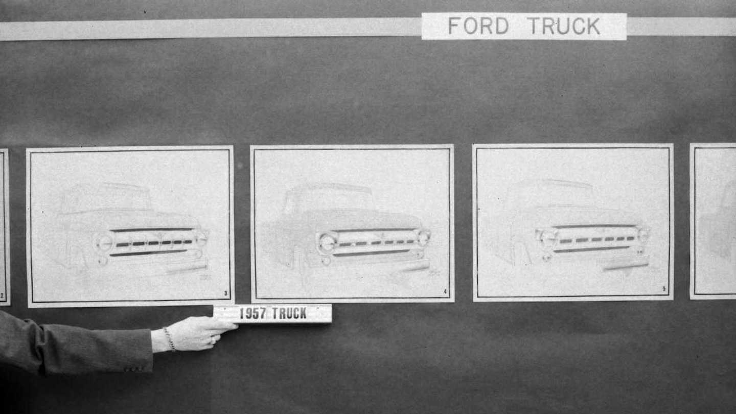 See How The 1958 Ford F-100 Badge Could Have Looked In These Archival Pics