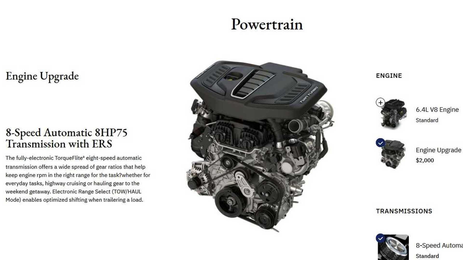 Jeep Quietly Confirms Twin-Turbo I6 Engine For Grand Wagoneer