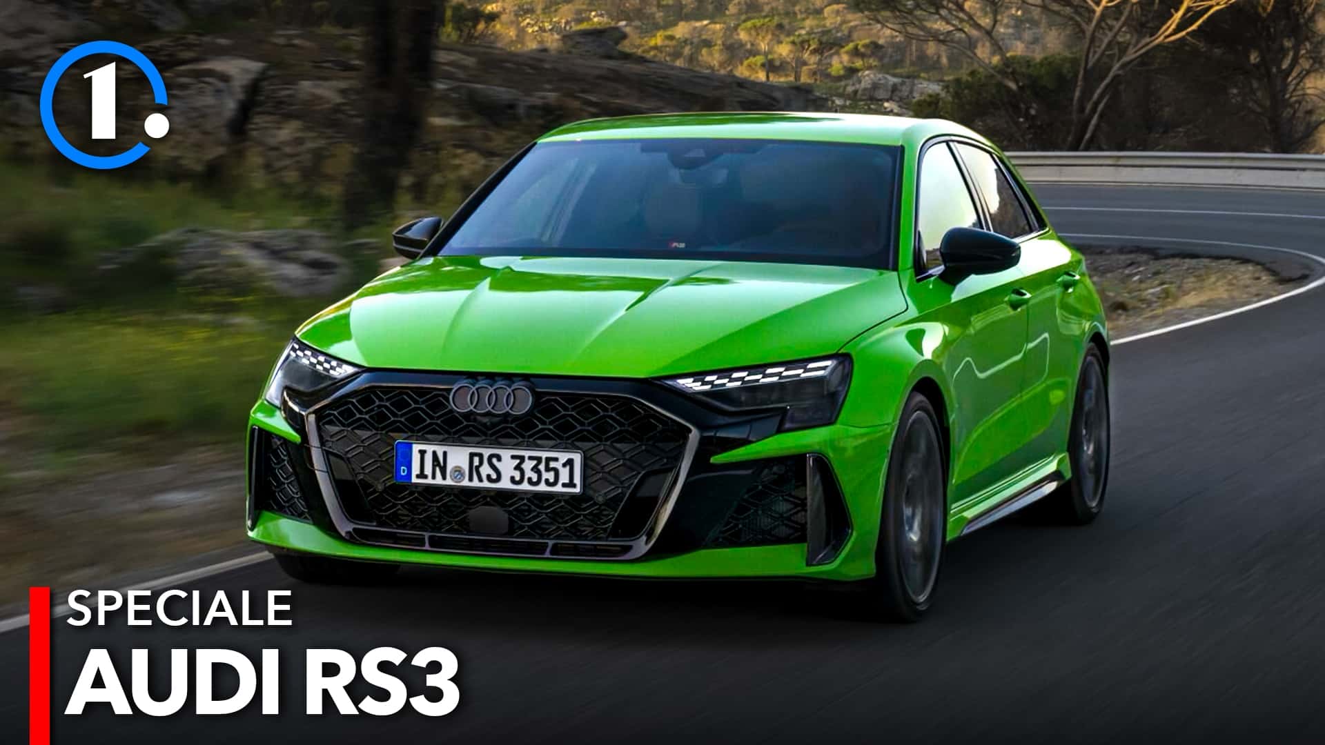Audi RS3 Sportback (2025): prova video, motore, consumi, interni