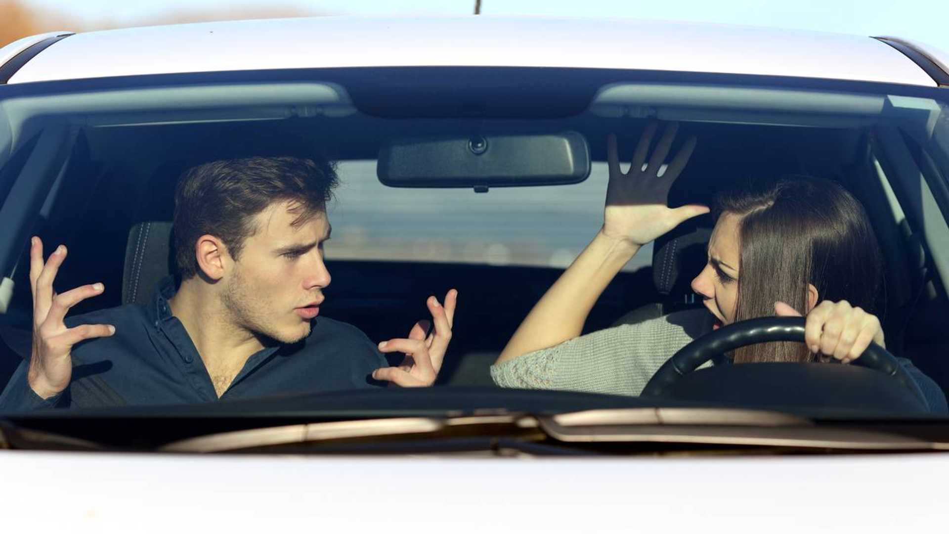 More than half of drivers have had a row in the car