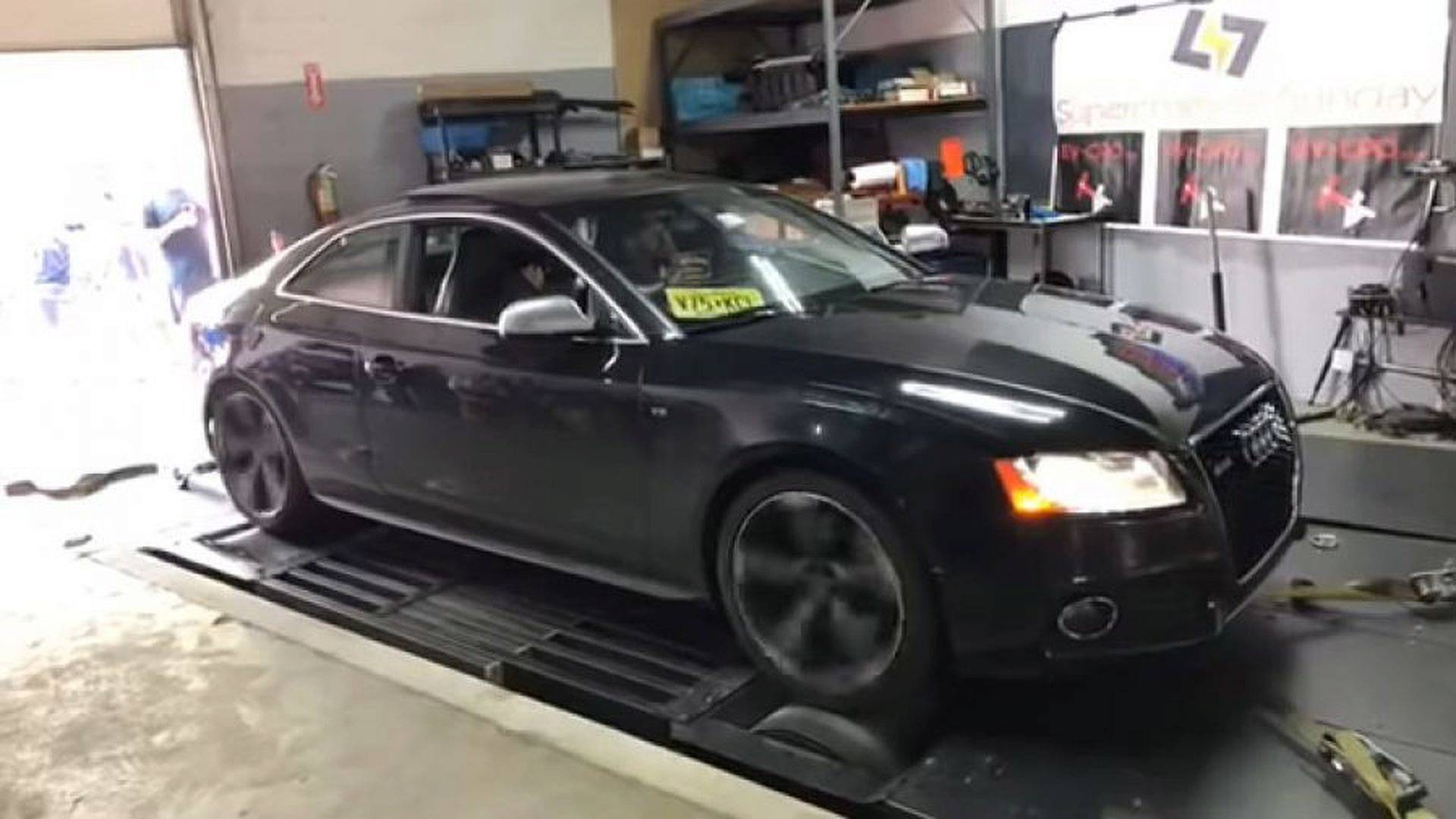 Así es el Audi S5 trasplantado con motor de Tesla Model S
