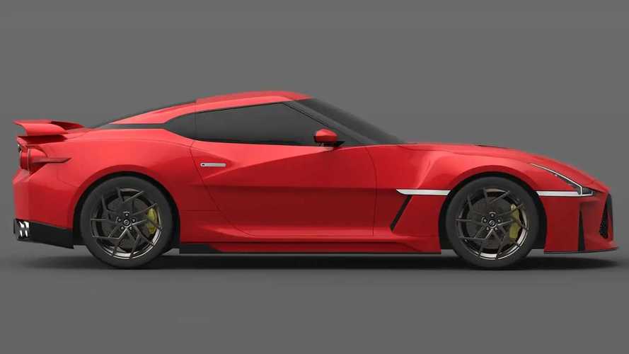 Dieses Rendering eines neuen Nissan GT-R zeigt scharfe Zähne