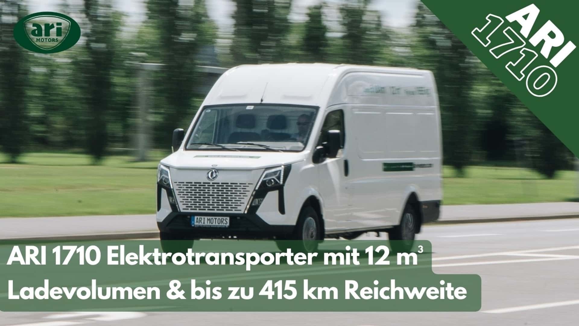 Ari 1710: New electric van in the Sprinter class