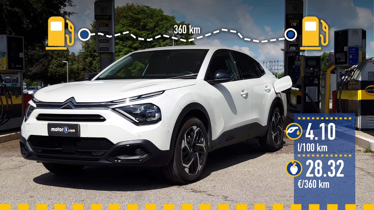 Citroen C4 X benzina (2024), la prova dei consumi reali