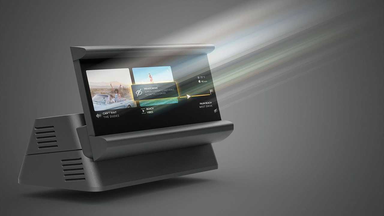 Lo schermo per guardare la TV in auto senza distrarre chi guida