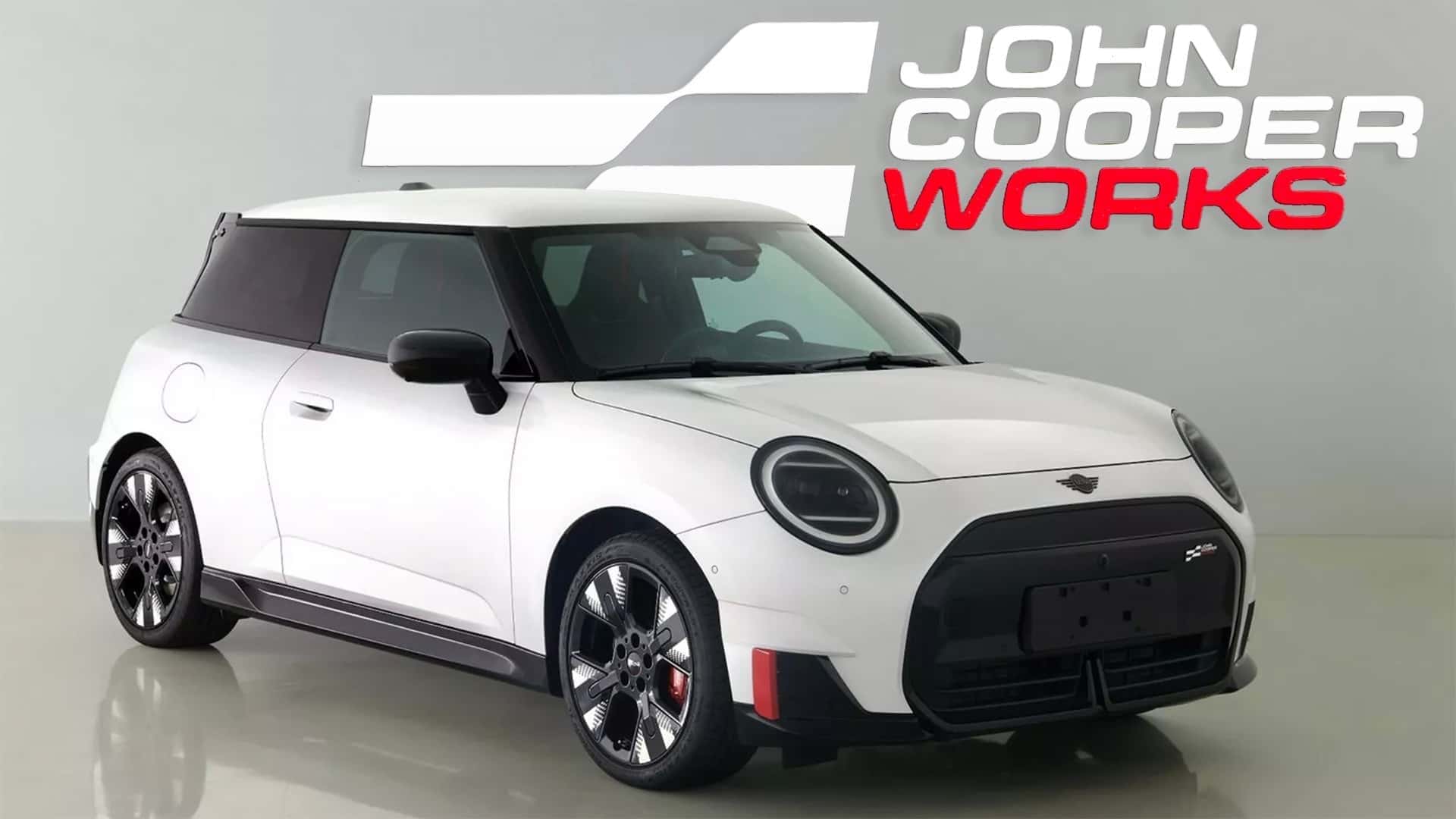Mini Cooper Electric and Aceman appear uncovered as JCW versions