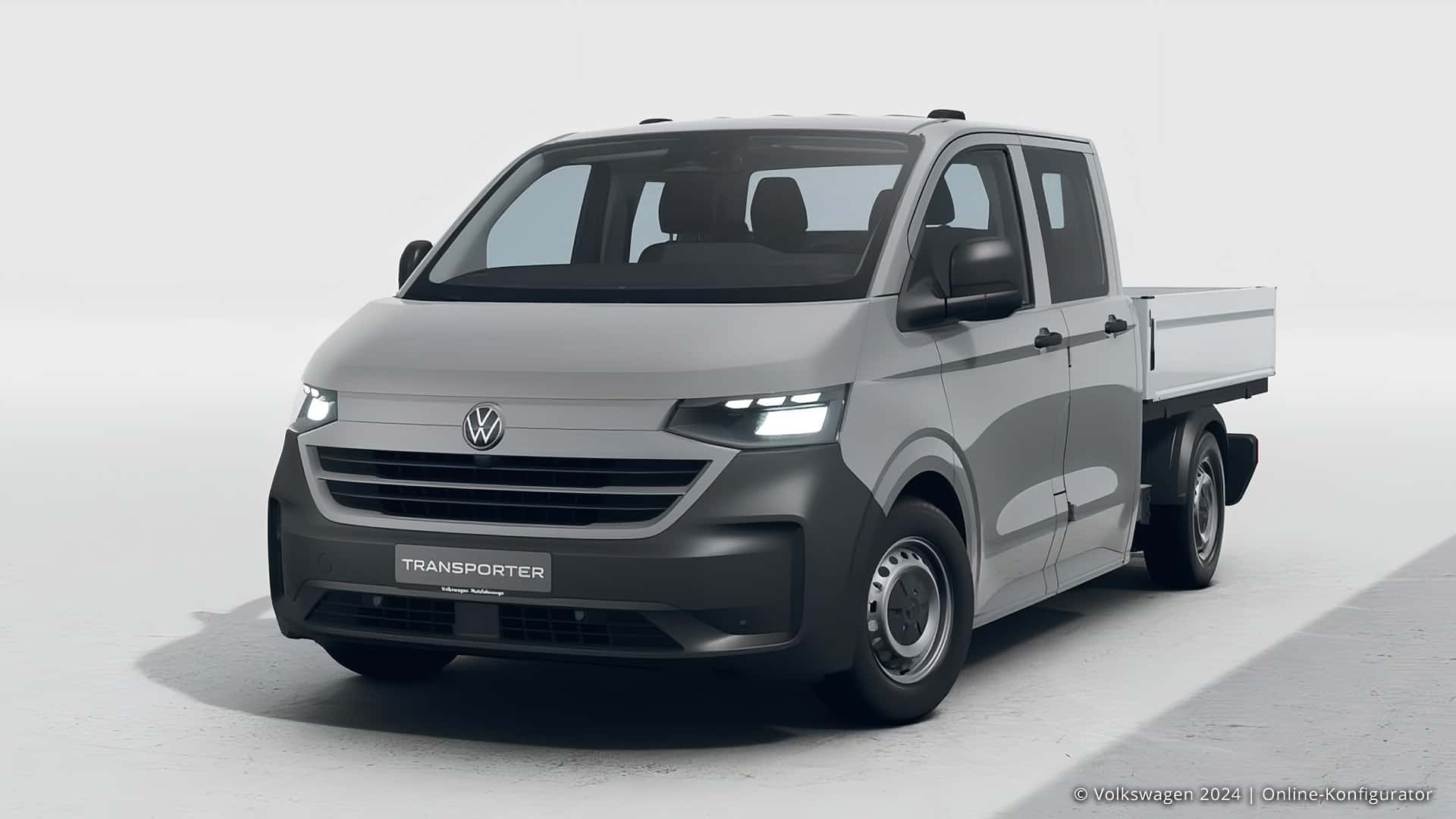VW T7 Transporter Pritschenwagen: So sieht die Doppelkabine aus