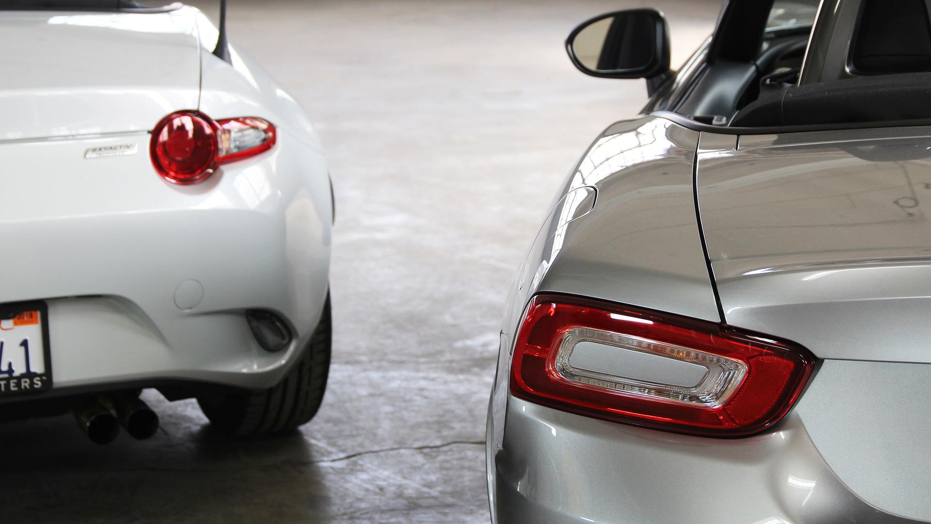 Fiat 124 Spider vs. Mazda MX-5 Miata: Sibling Rivalry