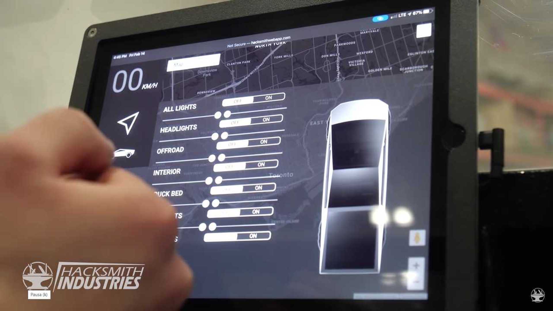 Half-Scale Tesla Cybertruck From The Hacksmith Is Ready For Tug-Of-War