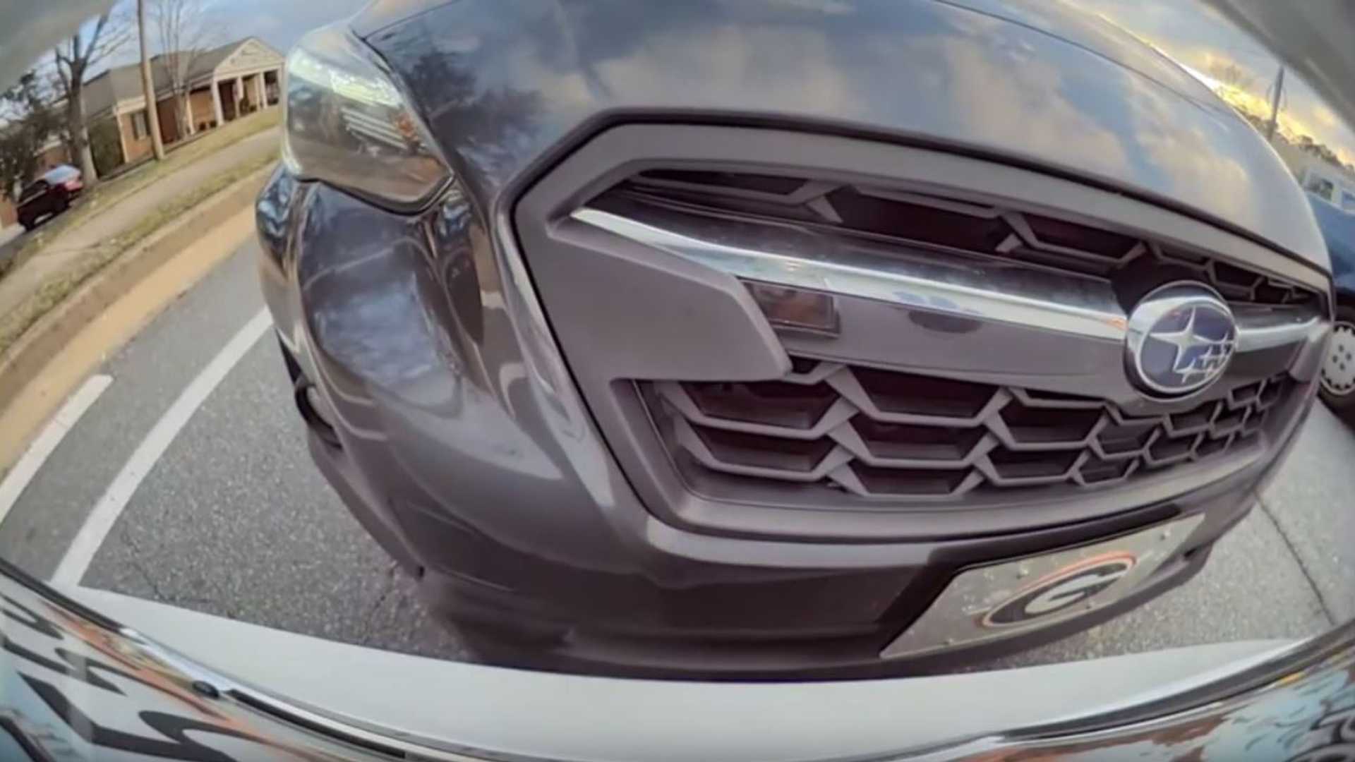 Road-Raging Subaru Driver Attacks A Tesla With Mom And Kids Inside