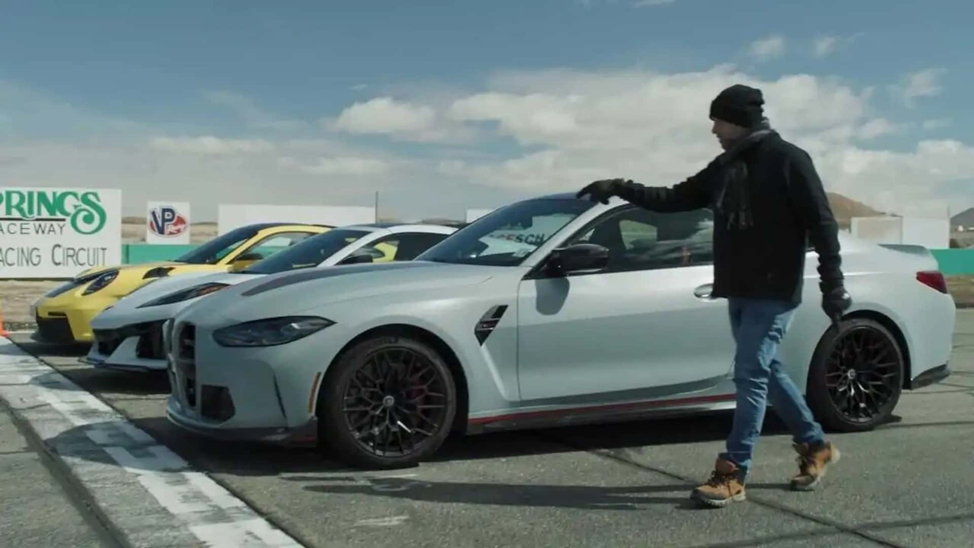 Une 911 GT3 RS affronte une Z06 et la M4 CSL en piste