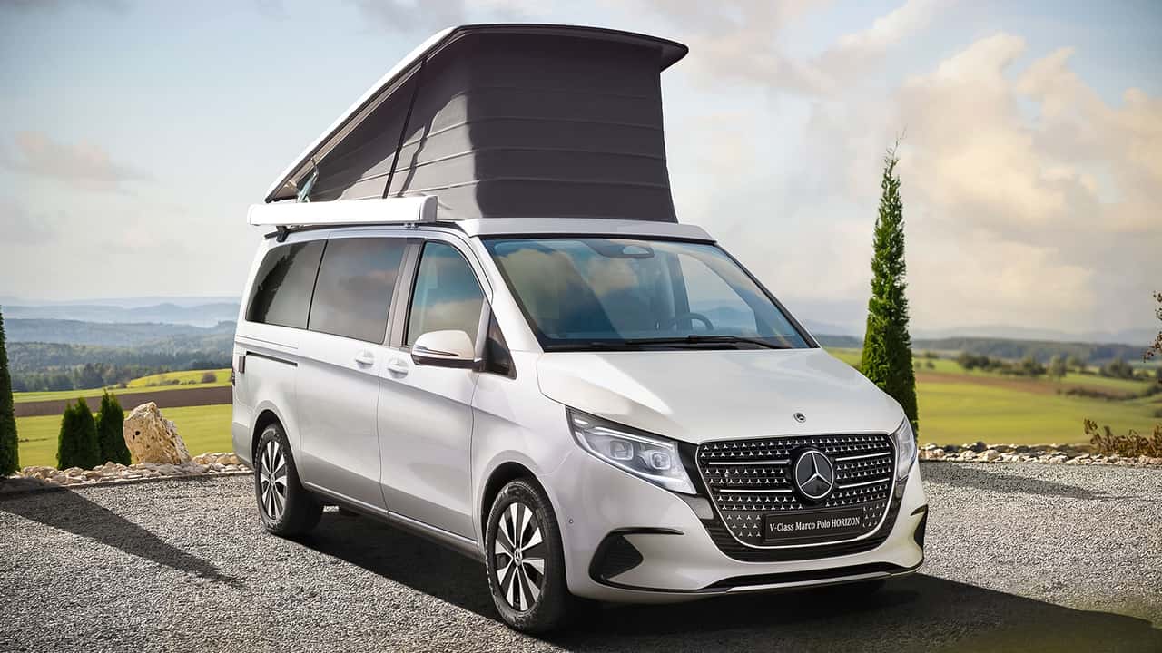 Mercedes Classe V Marco Polo Horizon 2025, pronti per il glamping