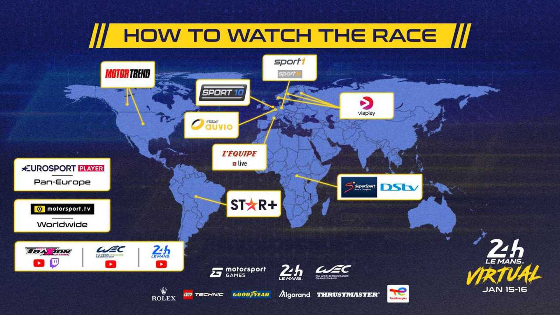 Cara Nonton Final 24 Hours of Le Mans Virtual Series eRacing