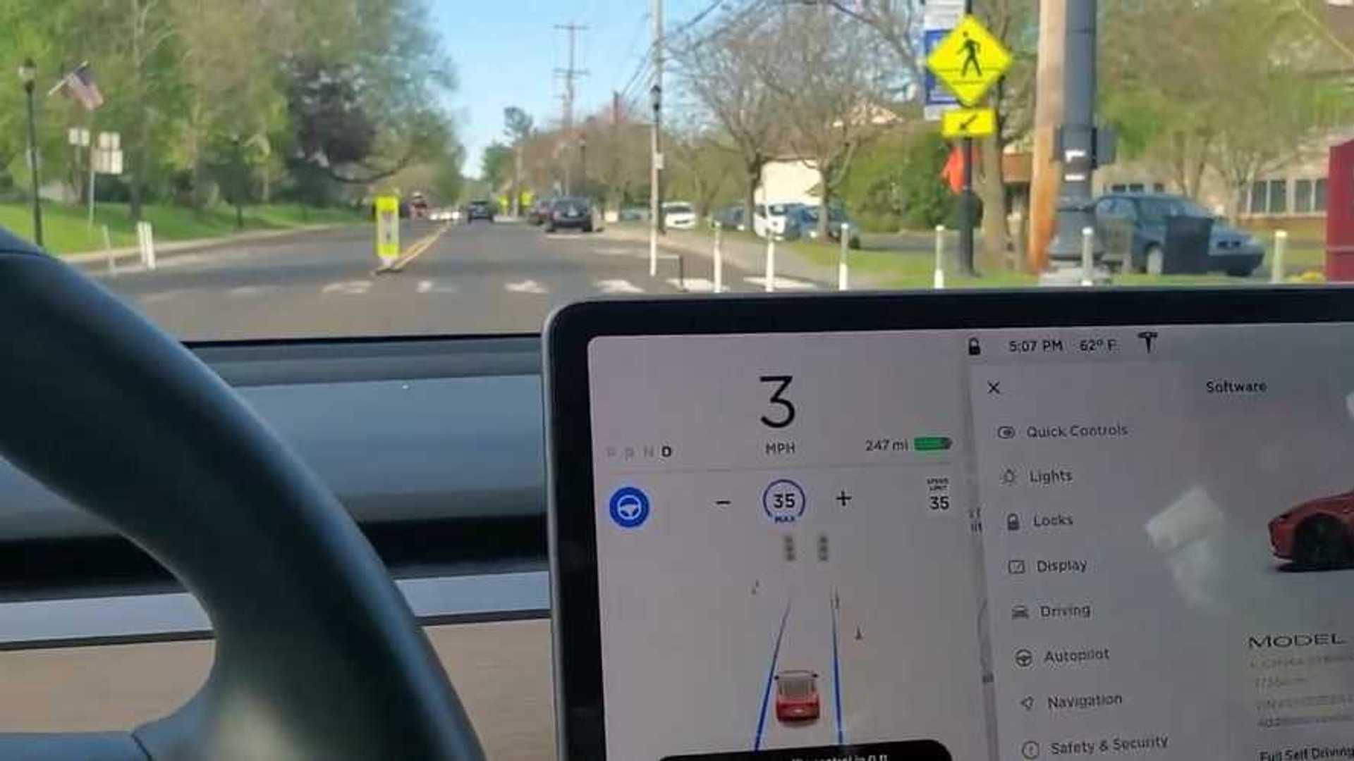 Tesla's New Crosswalk Traffic Controls May Catch You By Surprise