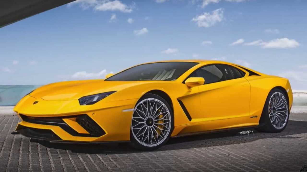 Lamborghini Aventador Engine Side View