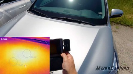 Thermal video showing how hot black cars get will surprise you