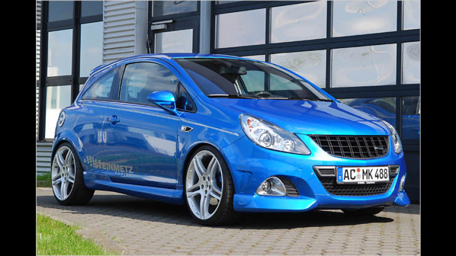 Opel Corsa OPC by Steinmetz: Blauer Bolide mit viel Power