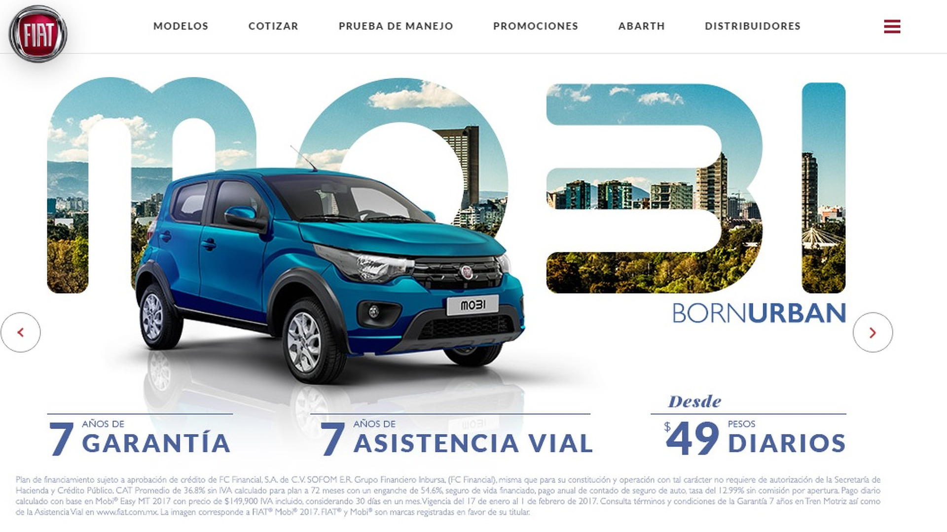Fiat Mobi vai ao México com garantia de 7 anos e preço inicial de R$ 22 ...