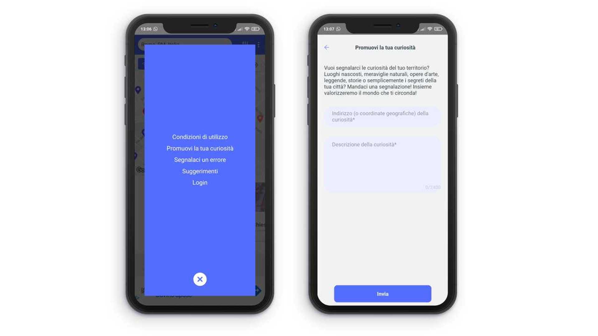 Come funziona l'app delle curiosità Secret Maps