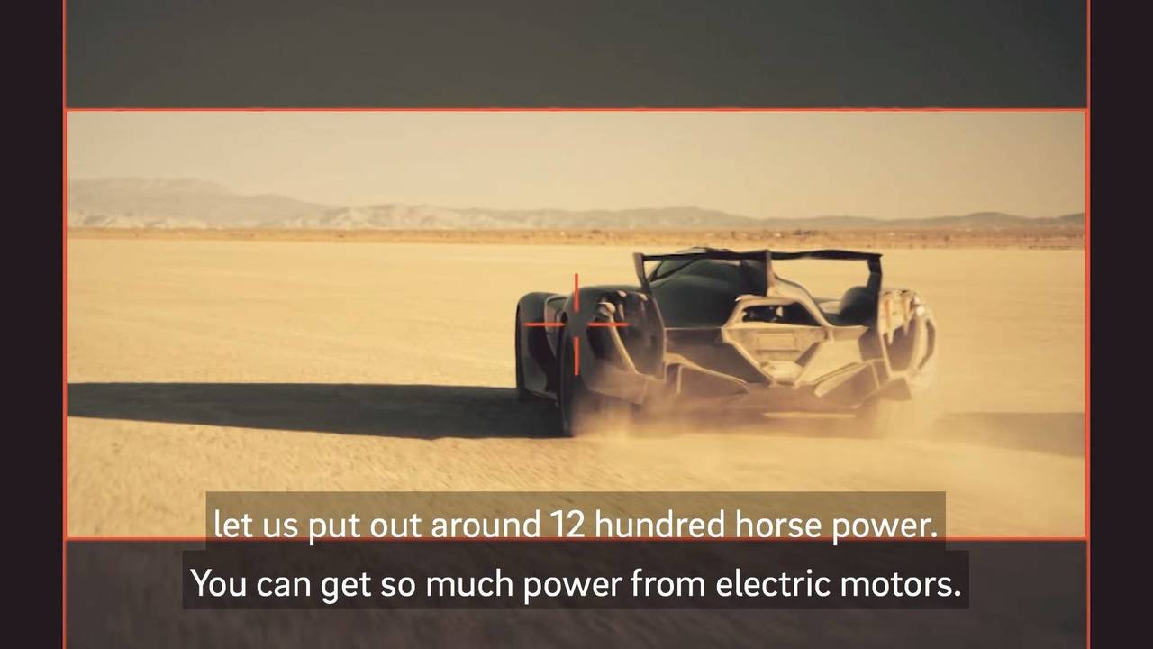 1,250-HP Tachyon Speed: Electric Hypercar With Jet Fighter Design