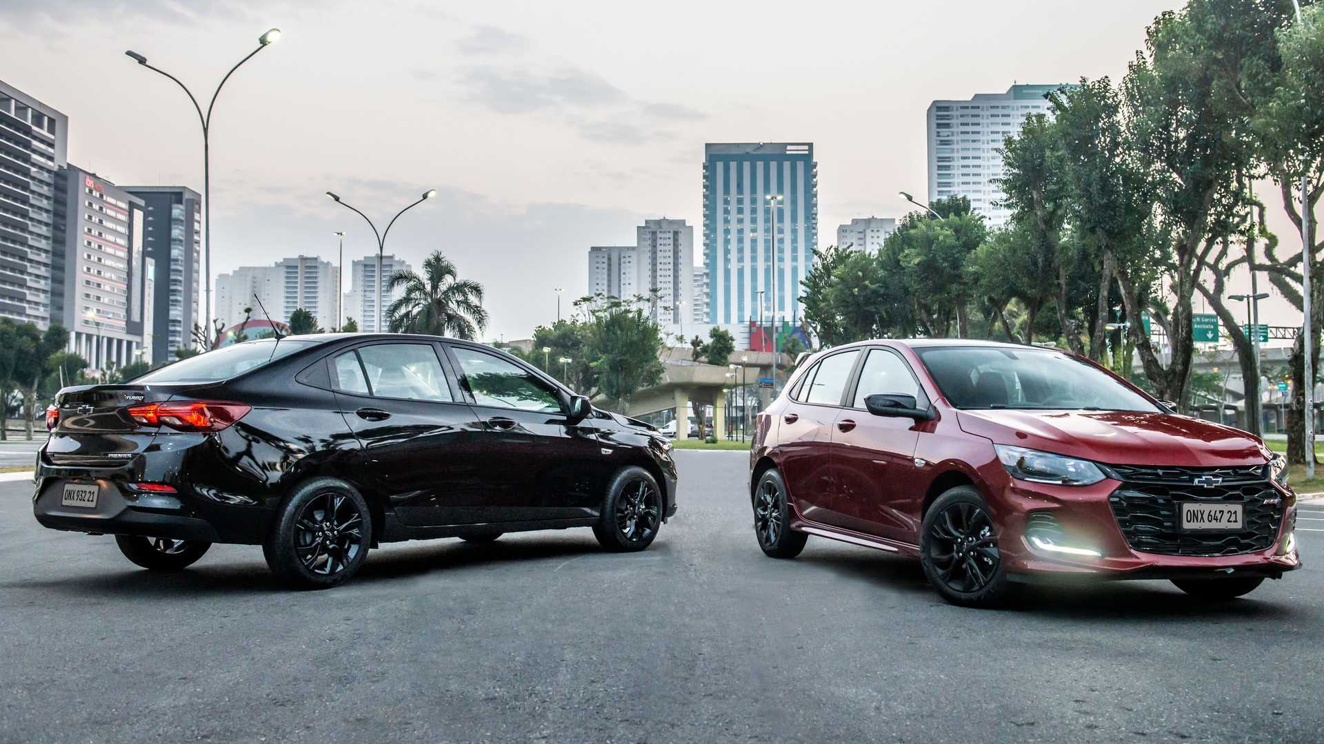 Novos Chevrolet Onix RS e Onix Plus Midnight são lançados como linha 2021