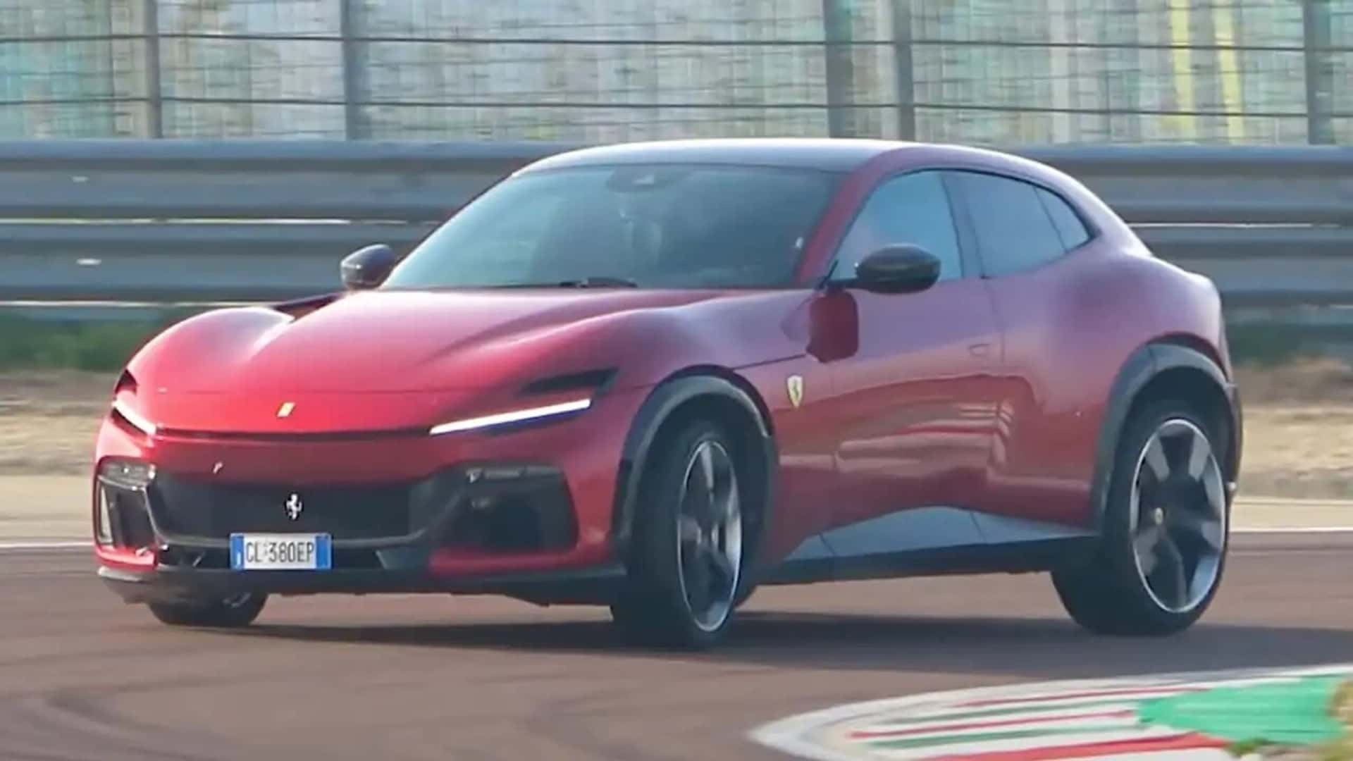 Le Ferrari Purosangue à l’attaque sur la piste de Fiorano