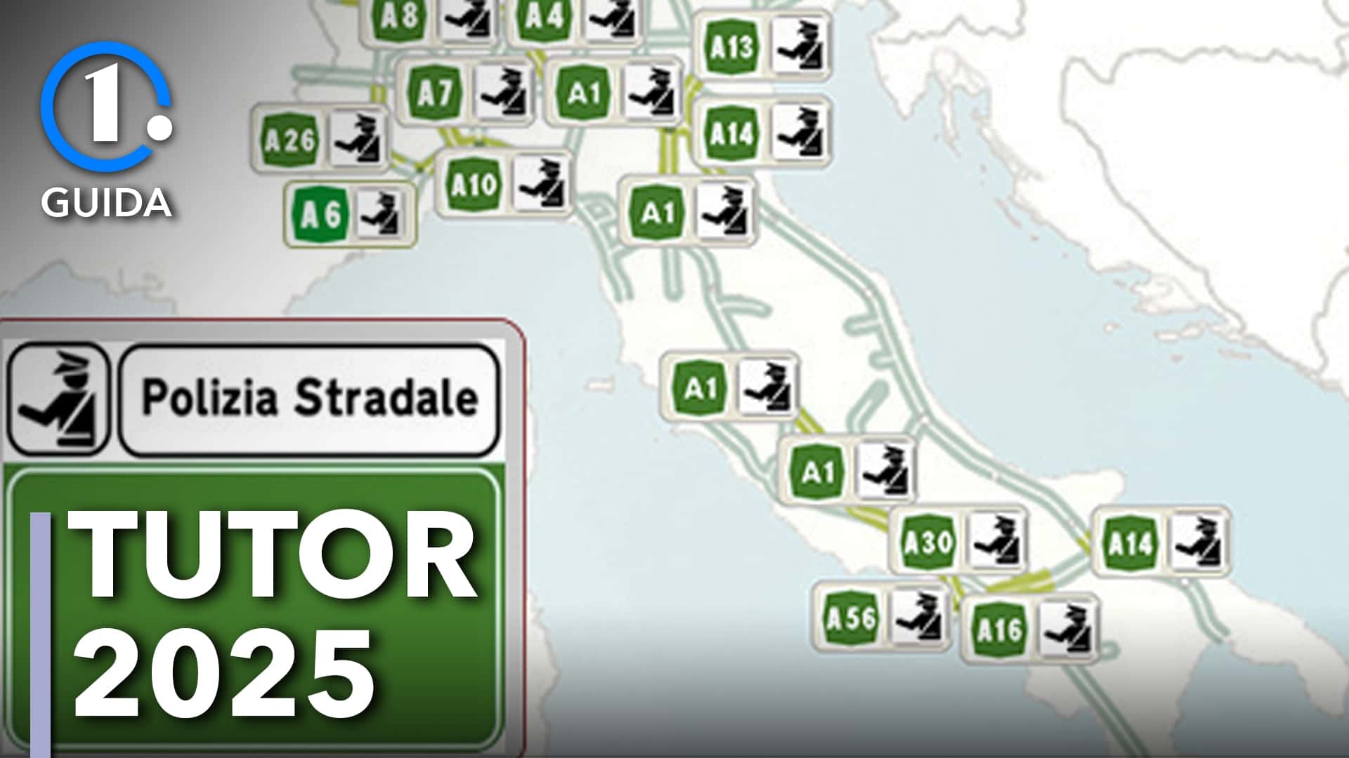Tutor autostrada: la mappa, tutor attivi, tutor estate 2025