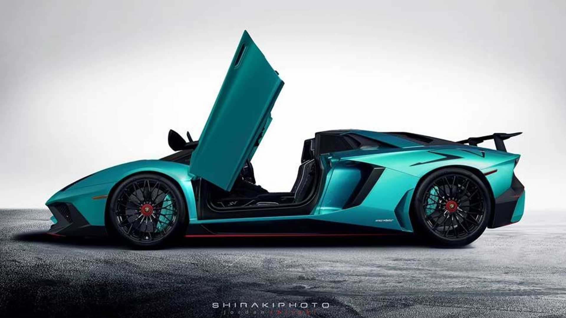 Tiffany Blue Lamborghini Aventador Wallpaper