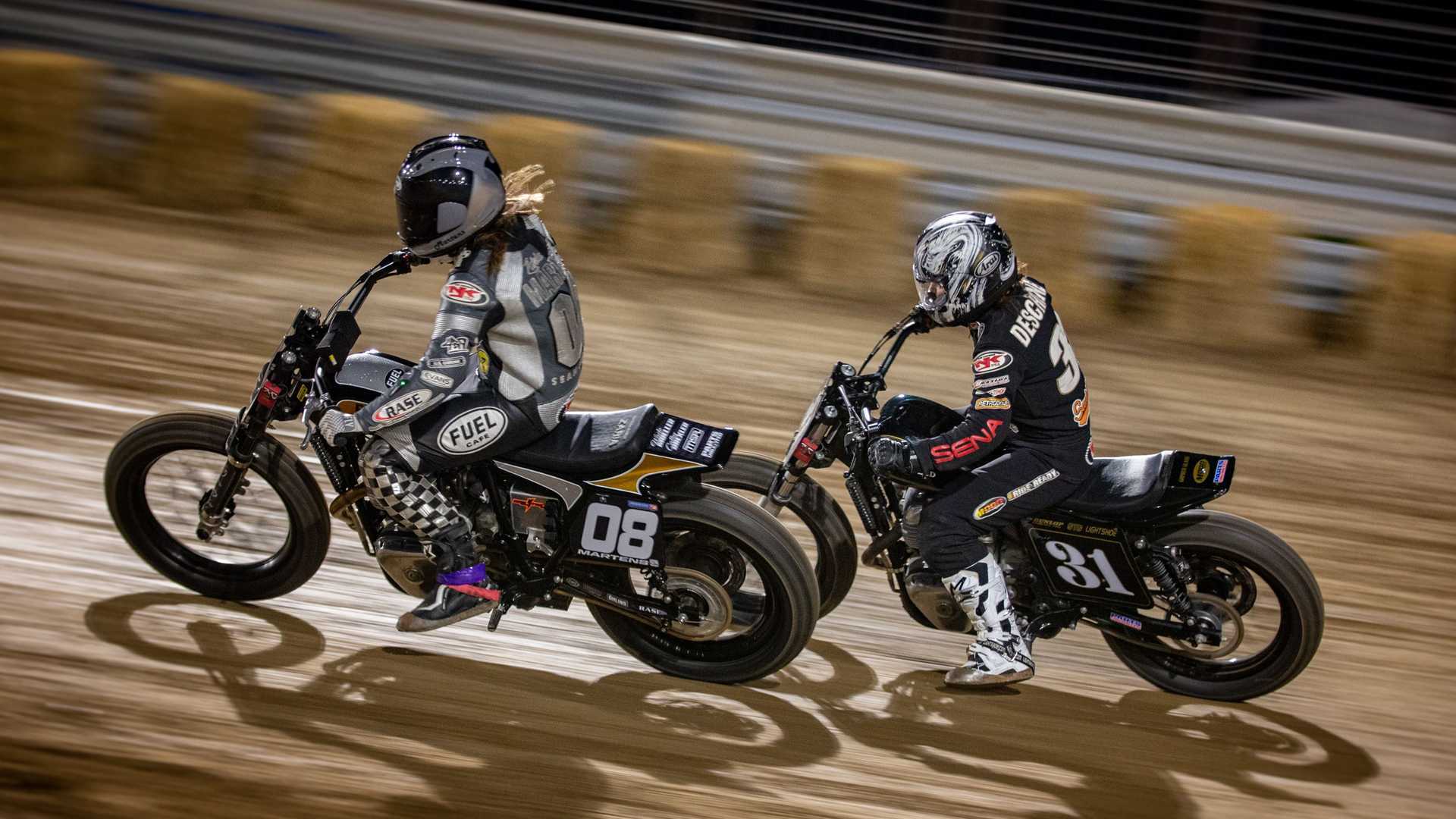 Royal Enfield Build Train Race Flat-Trackers Storm I-70 Half-Mile