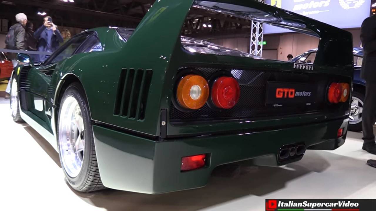 Un Ferrari F40 pintado en verde abeto, ¿genialidad o locura?