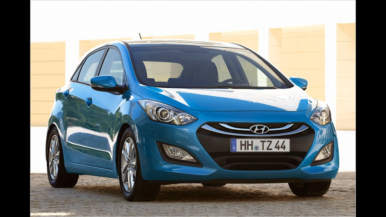 VW Golf, Mercedes A-Klasse und Hyundai i30 im Vergleich