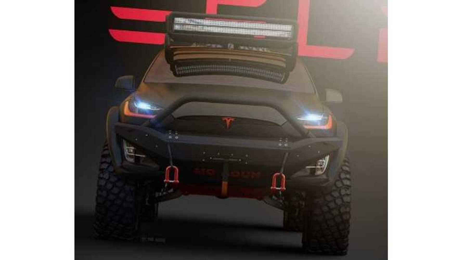 Off-Road-Ready Tesla Model X Rendered | InsideEVs Photos