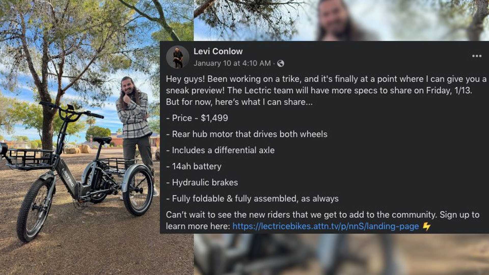 Lectric To Debut Shiny New Electric Trike At Surprisingly Low Price