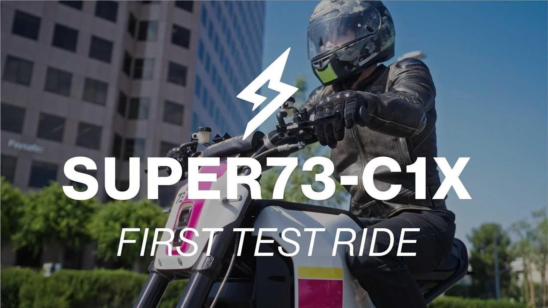 Watch: The Upcoming Super73 C1X Electric Motorcycle Hits The Road