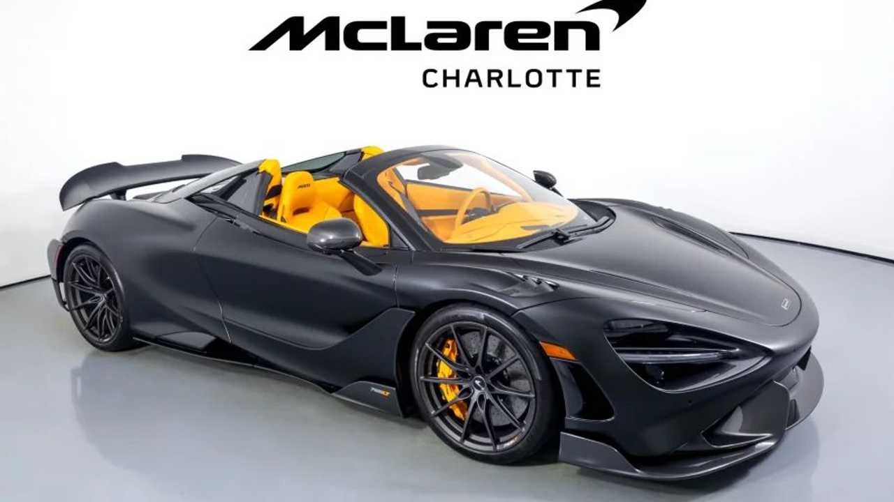 This McLaren 765LT Spider Is Finished In MSO Satin Carbon Fiber Over Orange