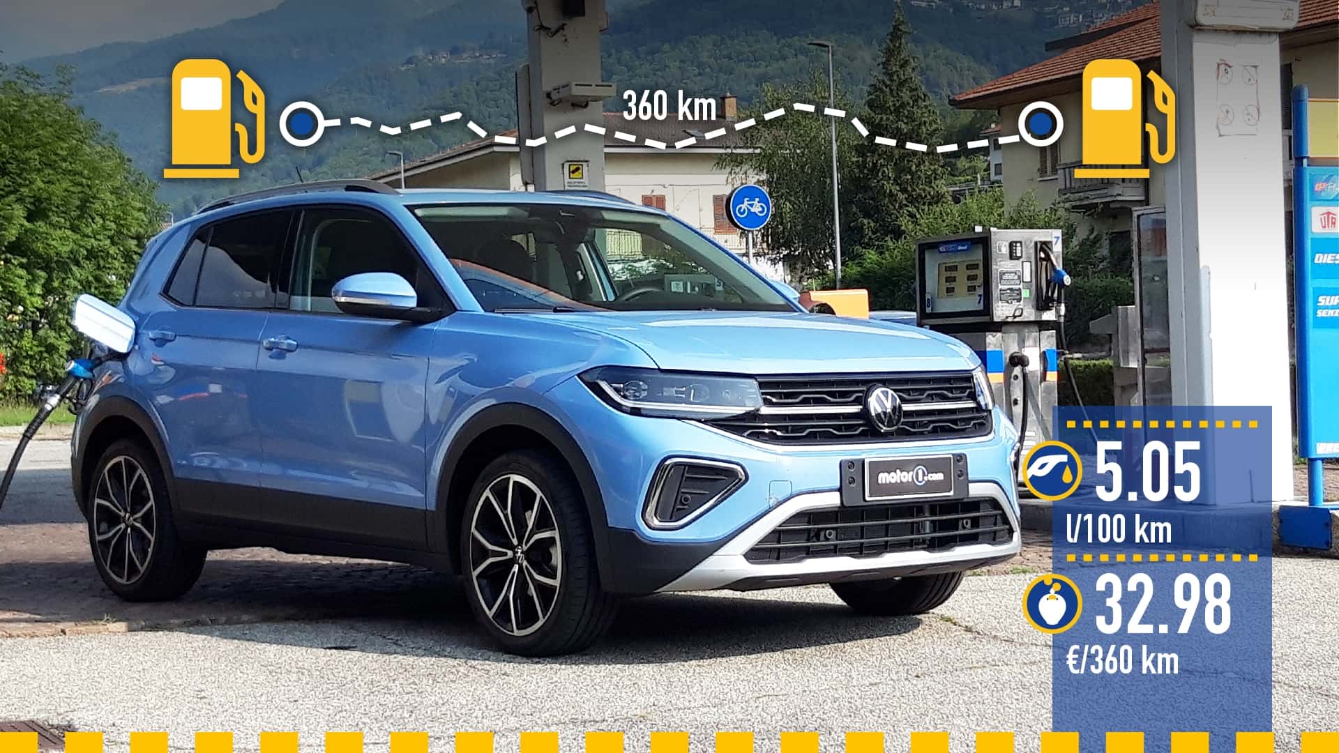 Volkswagen T-Cross benzina (2024), la prova dei consumi reali