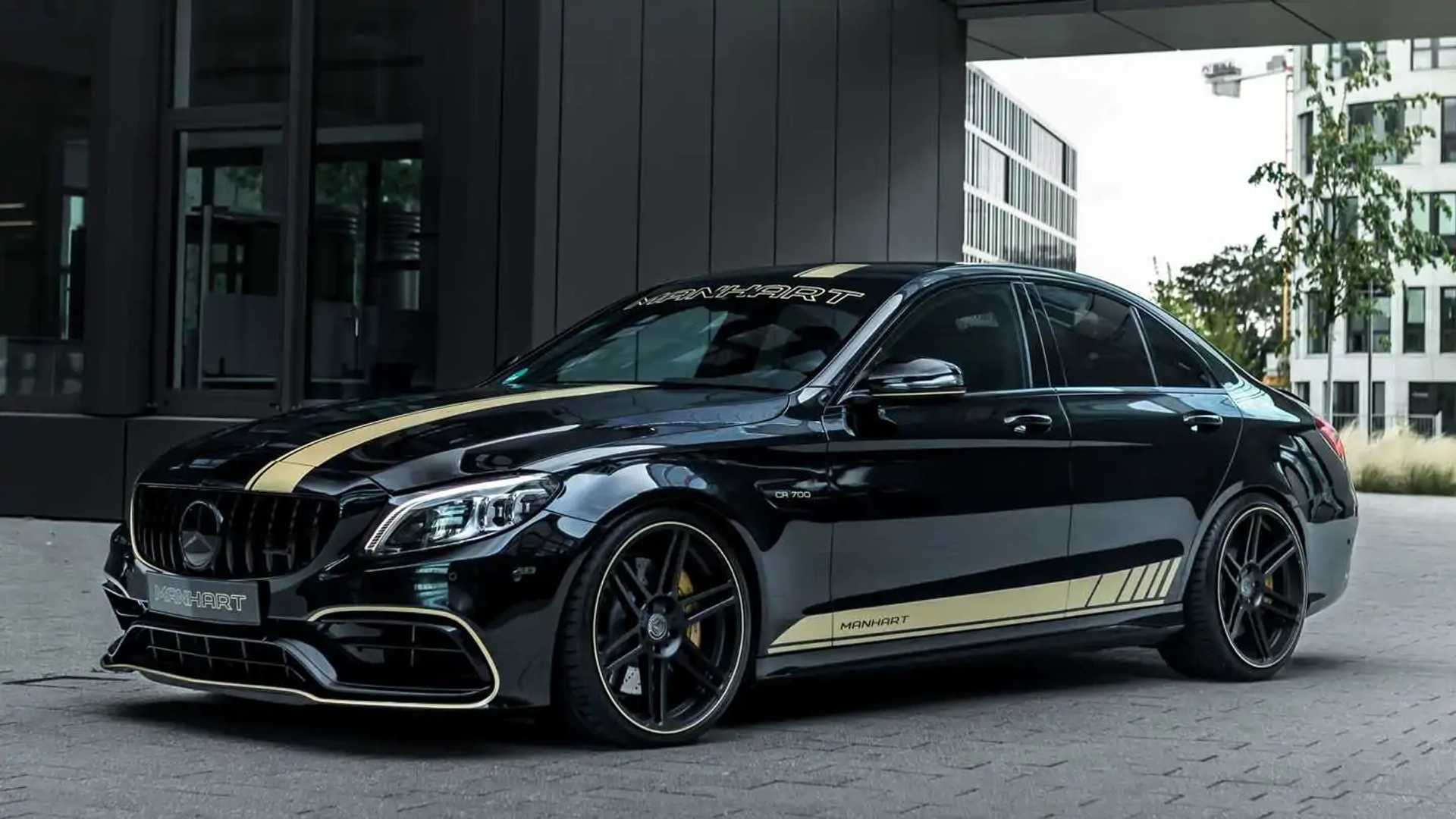 Mercedes-AMG C 63 mit V8 erhält leistungsstarken Manhart-Abgang