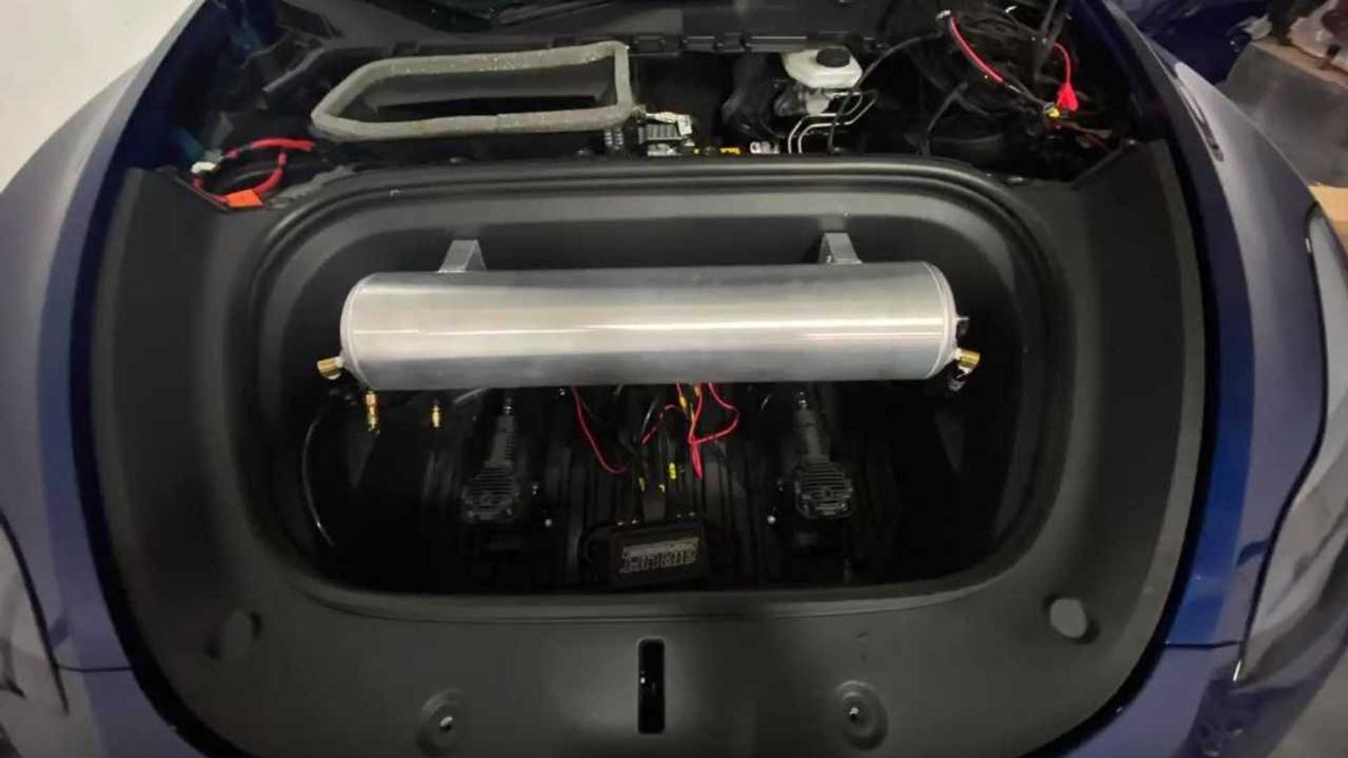 Check Out This Tesla Model Y With Active Air Suspension