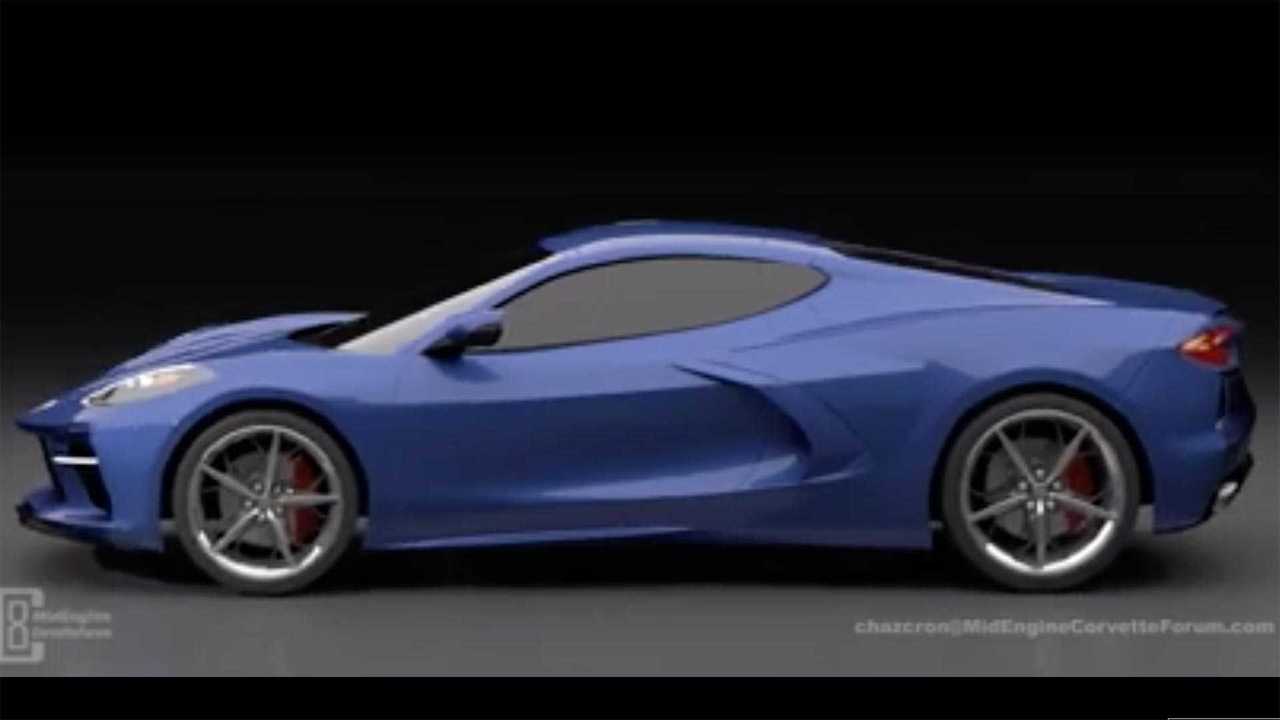 Ortadan motorlu Corvette, otobanda görüntülendi