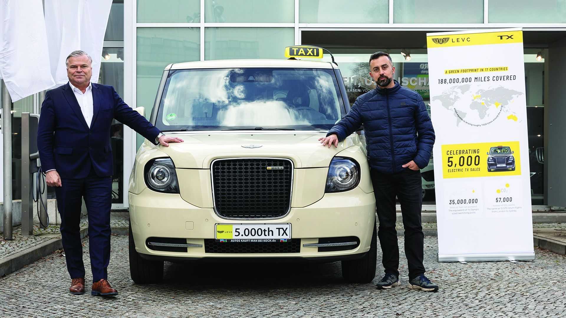 LEVC celebrates 5,000th TX sale